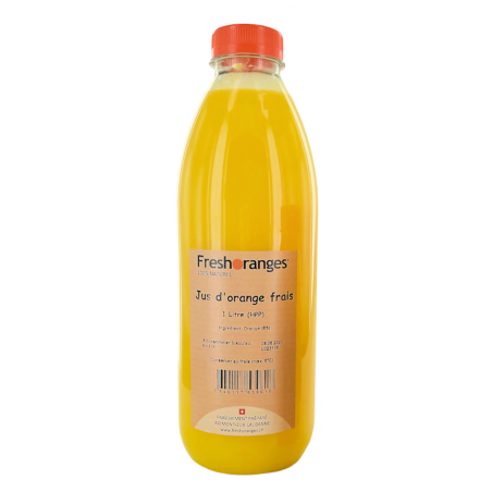 Jus d'orange frais HPP, 1 L